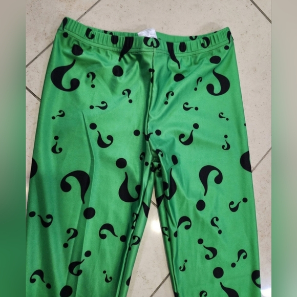 Accessories | Kids Youth Green Question Mark Riddler Halloween Costume ...